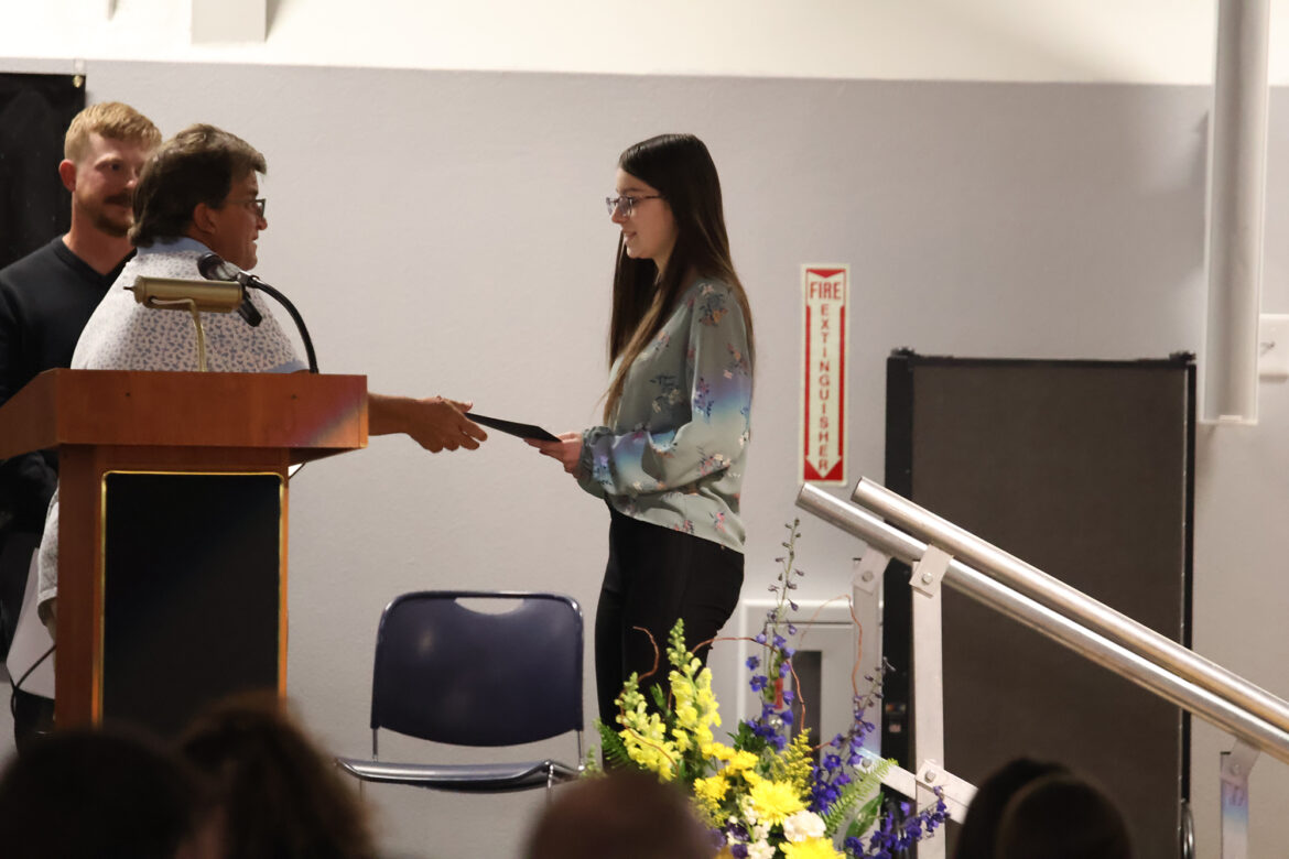 Senior receive awards on scholarship night - Lowry High
