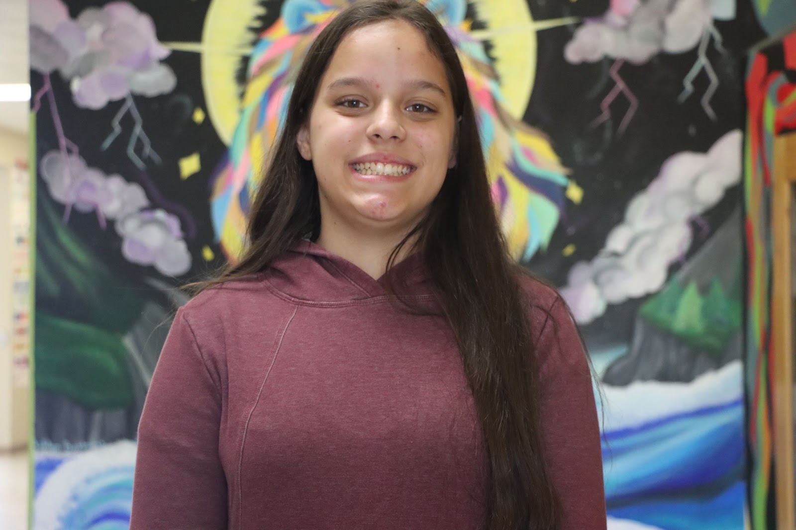 Audrey Quinn shows positivity in history class - Lowry High